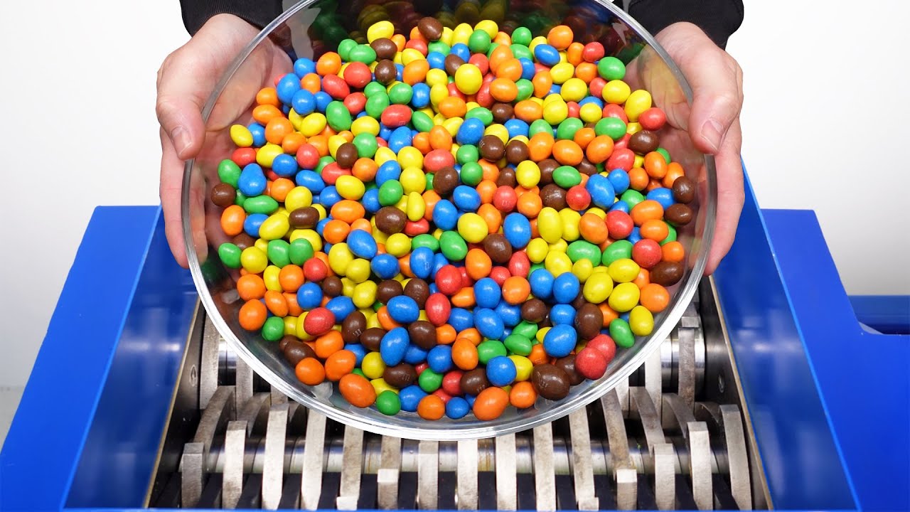 1000 M&M's CANDY vs FAST SHREDDER...!!! - YouTube