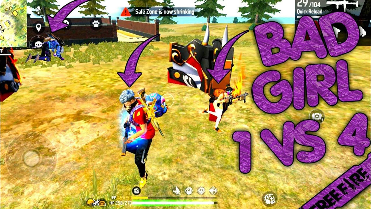 [B2K] THE BAD GIRL IN FREE FIRE - YouTube