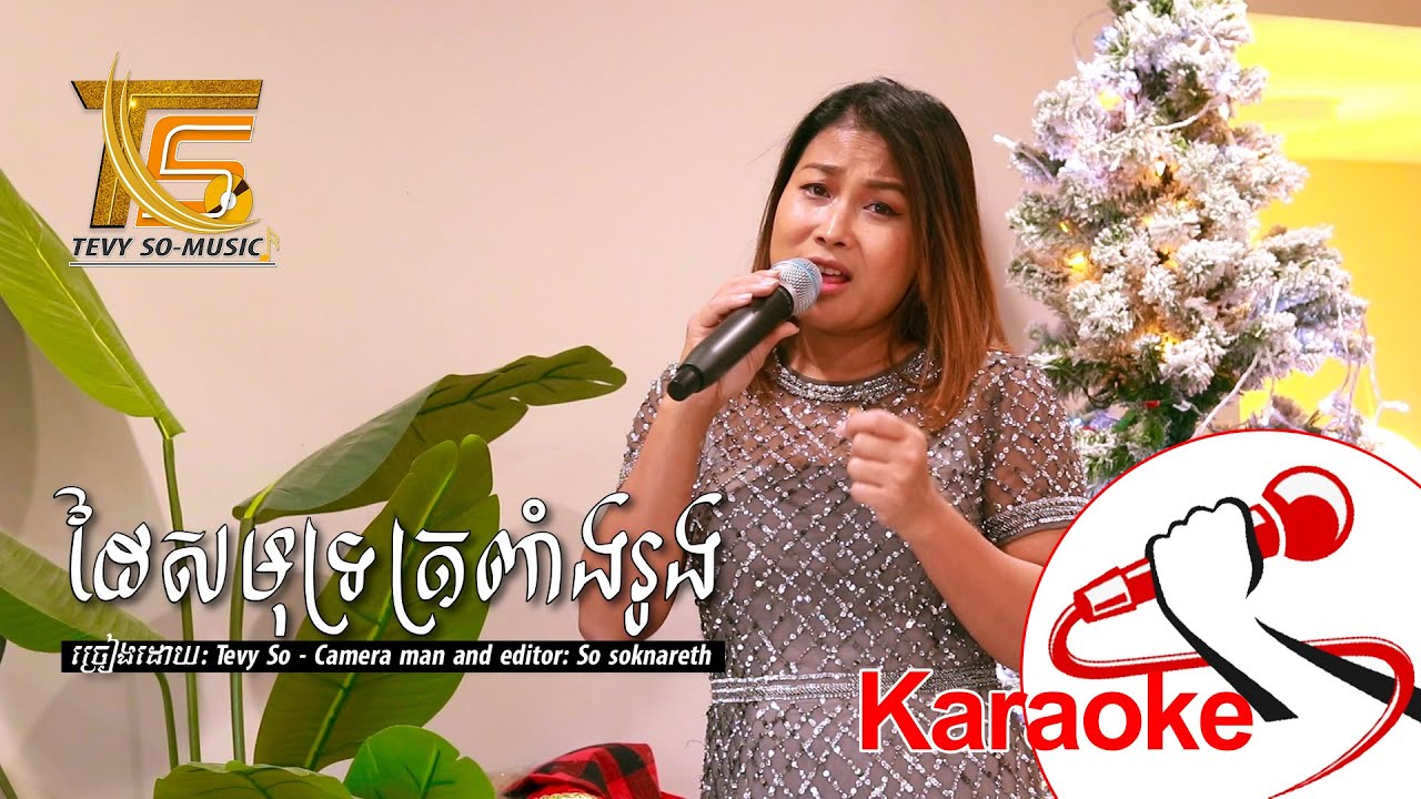 Tevy so -សូ ទេវី ដៃសមុទ្រត្រពាំងរូង ភ្លេងសុទ្ធ-Karaoke [cover] - YouTube