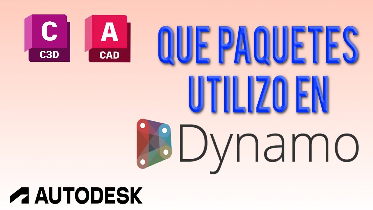 Paquetes de Dynamo para Civil 3d y Autocad - YouTube