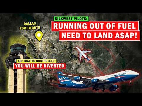 Cargo Boeing B747 Running OUT OF FUEL | Houston or Dallas?