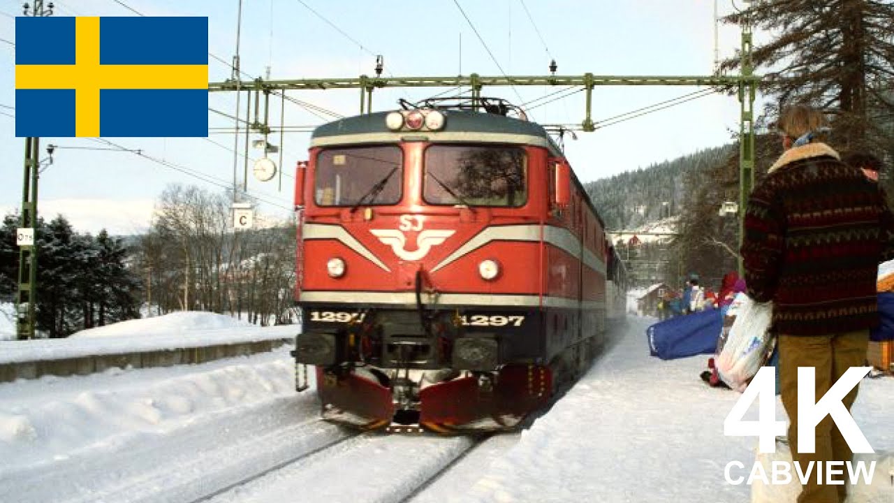 TAKE THE TRAIN TO STOCKHOLM - 4K TRAIN DRIVERS VIEW (Falun to Stockholm ...
