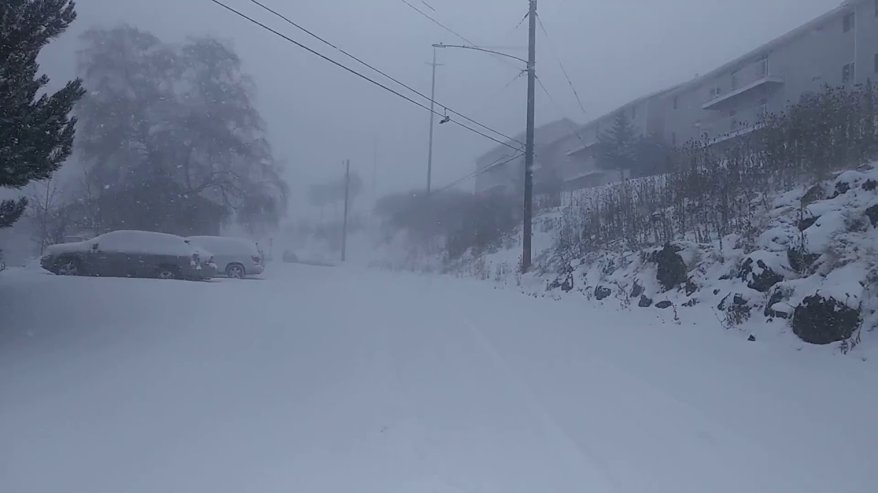 Winter storm in February 2019 in Pullman, WA - YouTube