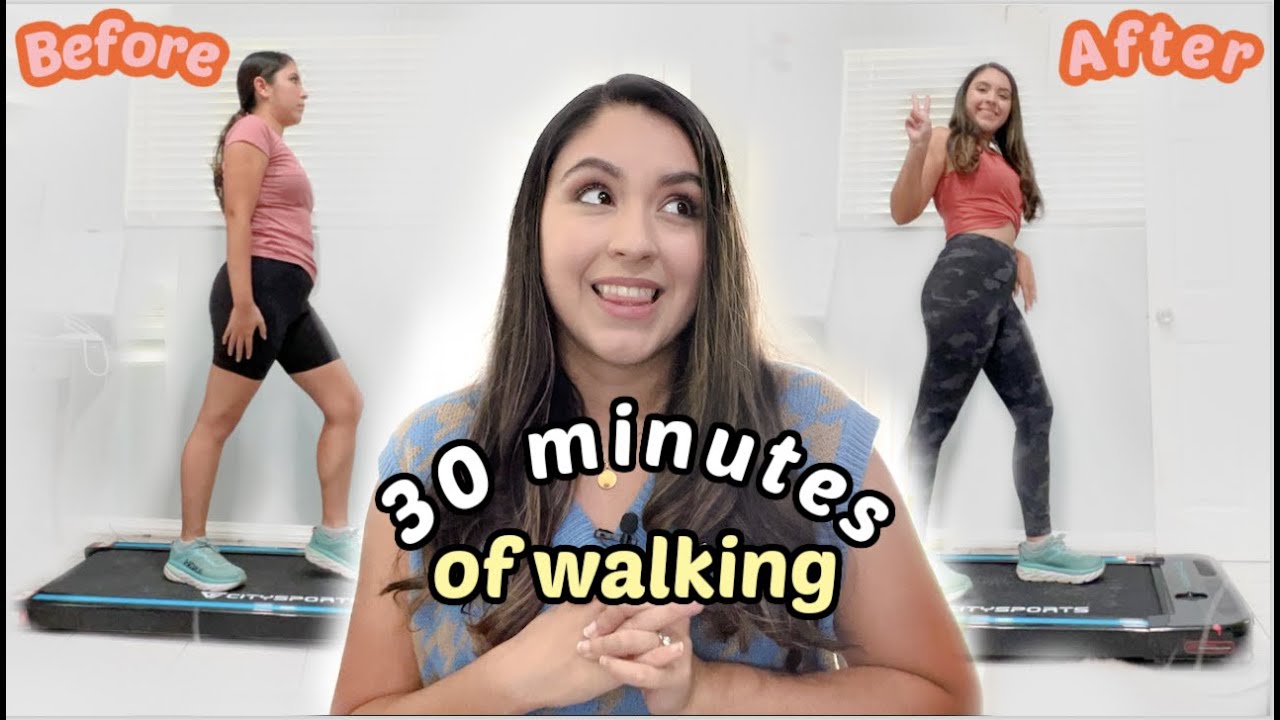 I walked for 30 MINUTES everyday FOR A WEEK | walking for weight loss ...