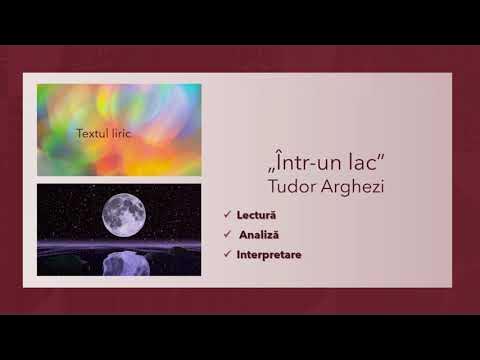 Comentariu | Într-un lac | Tudor Arghezi - YouTube