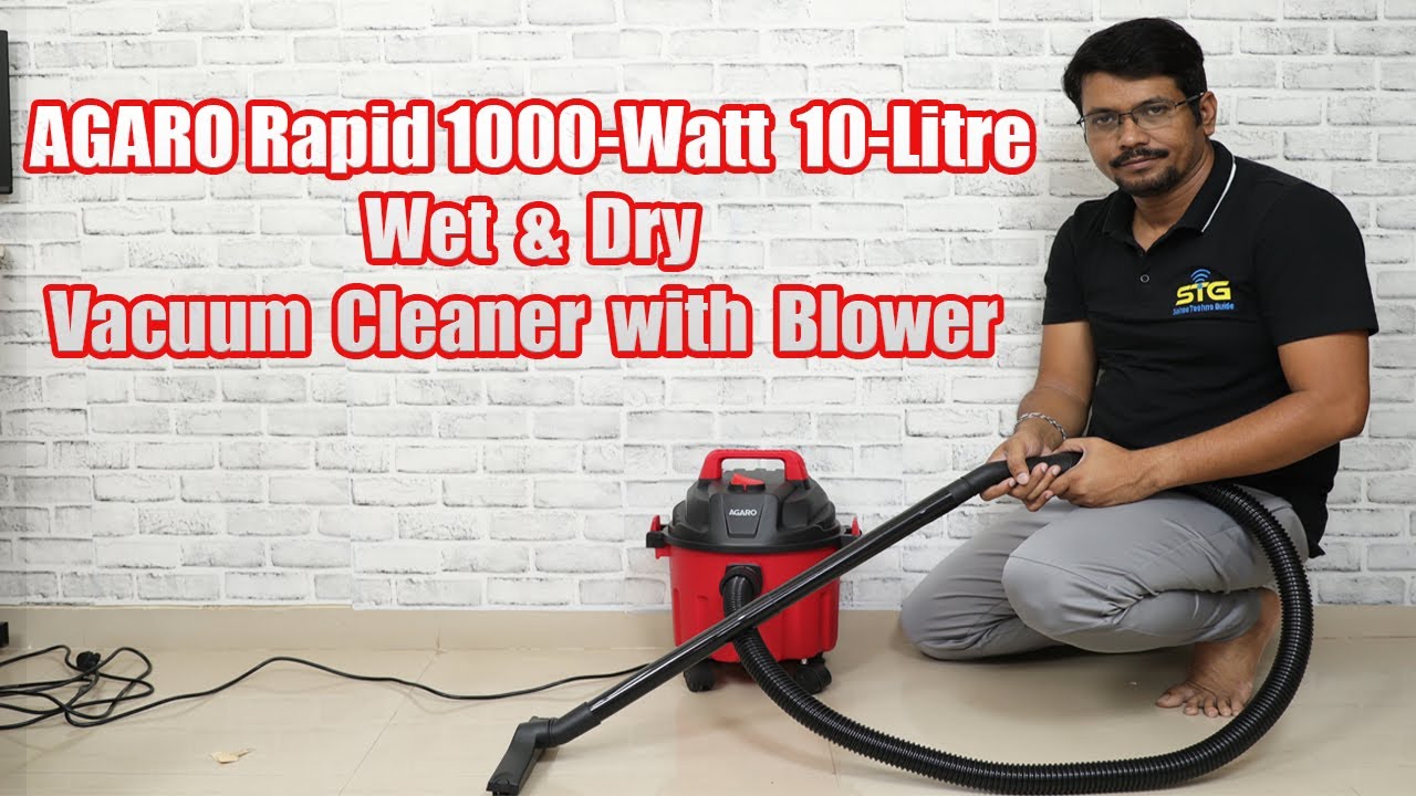 AGARO Rapid 1000 Watt 10 Litre Wet & Dry Vacuum Cleaner, with Blower ...