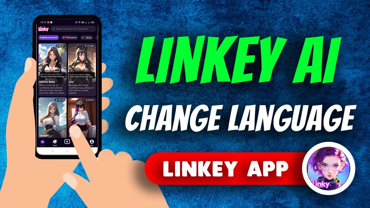 How To Change Language On Linkey Characters Ai App - YouTube