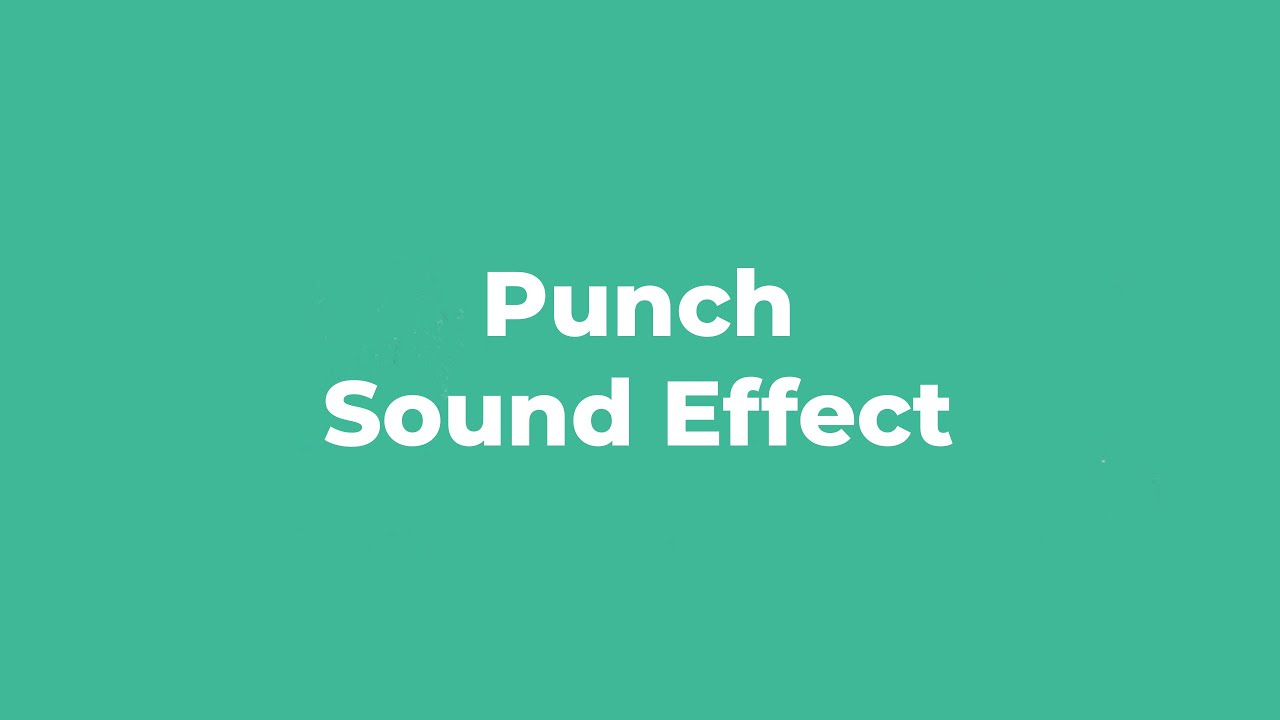 Punch Sound - YouTube