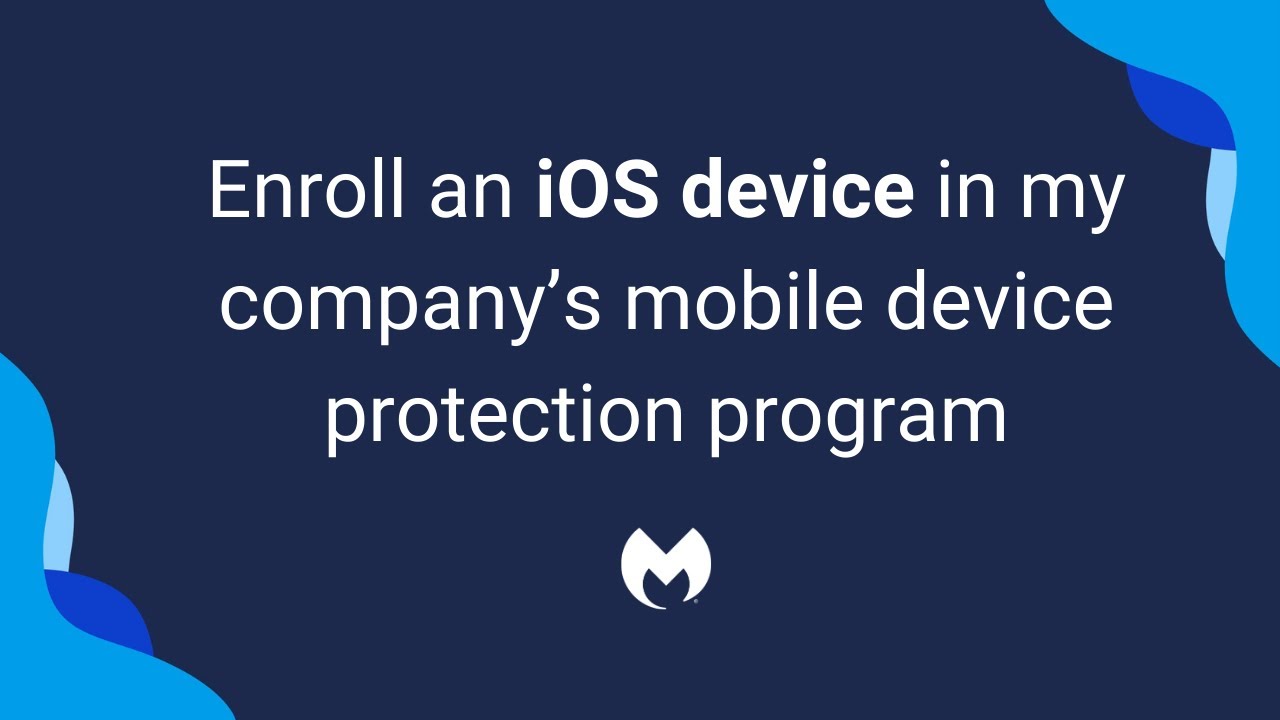 Enroll an iOS or iPadOS device in my company's mobile device protection ...