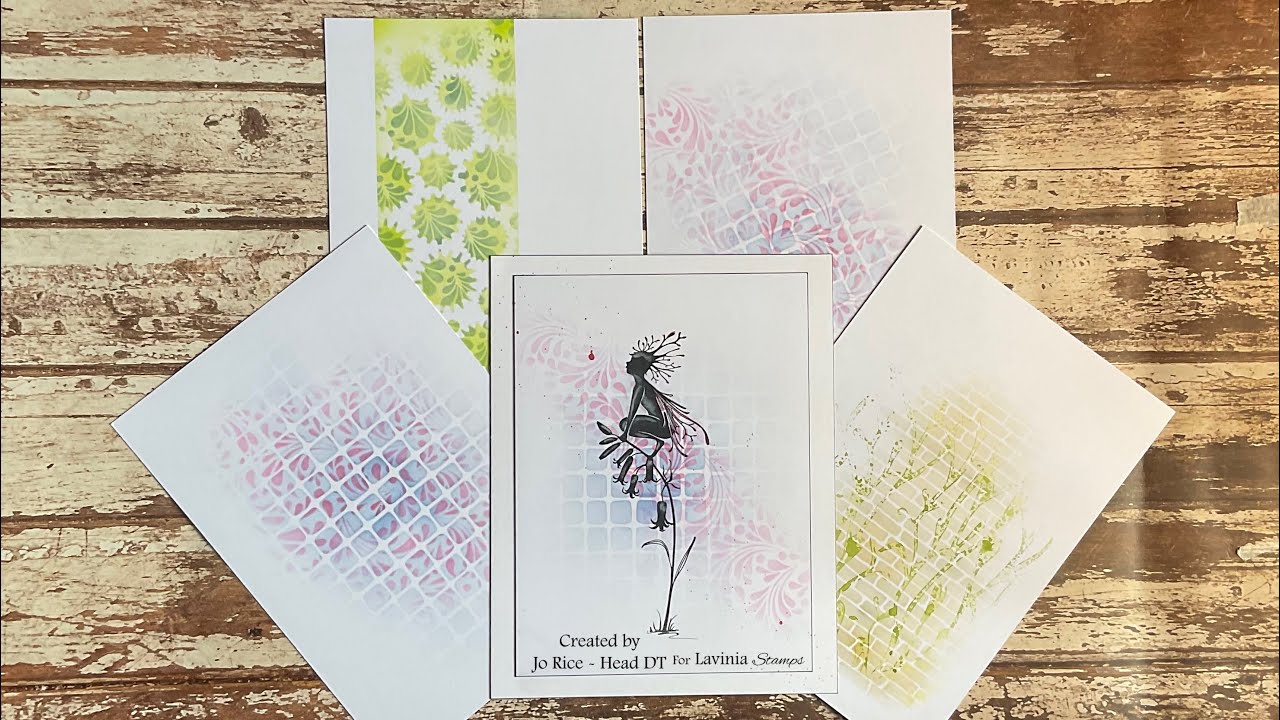 Technique Tuesday with some Double Stencilling by Jo Rice # ...