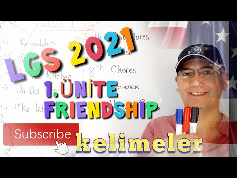 friendship | LGS 2021 İNGİLİZCE | 8. SINIF UNIT 1  (KELİMELER) | nb english