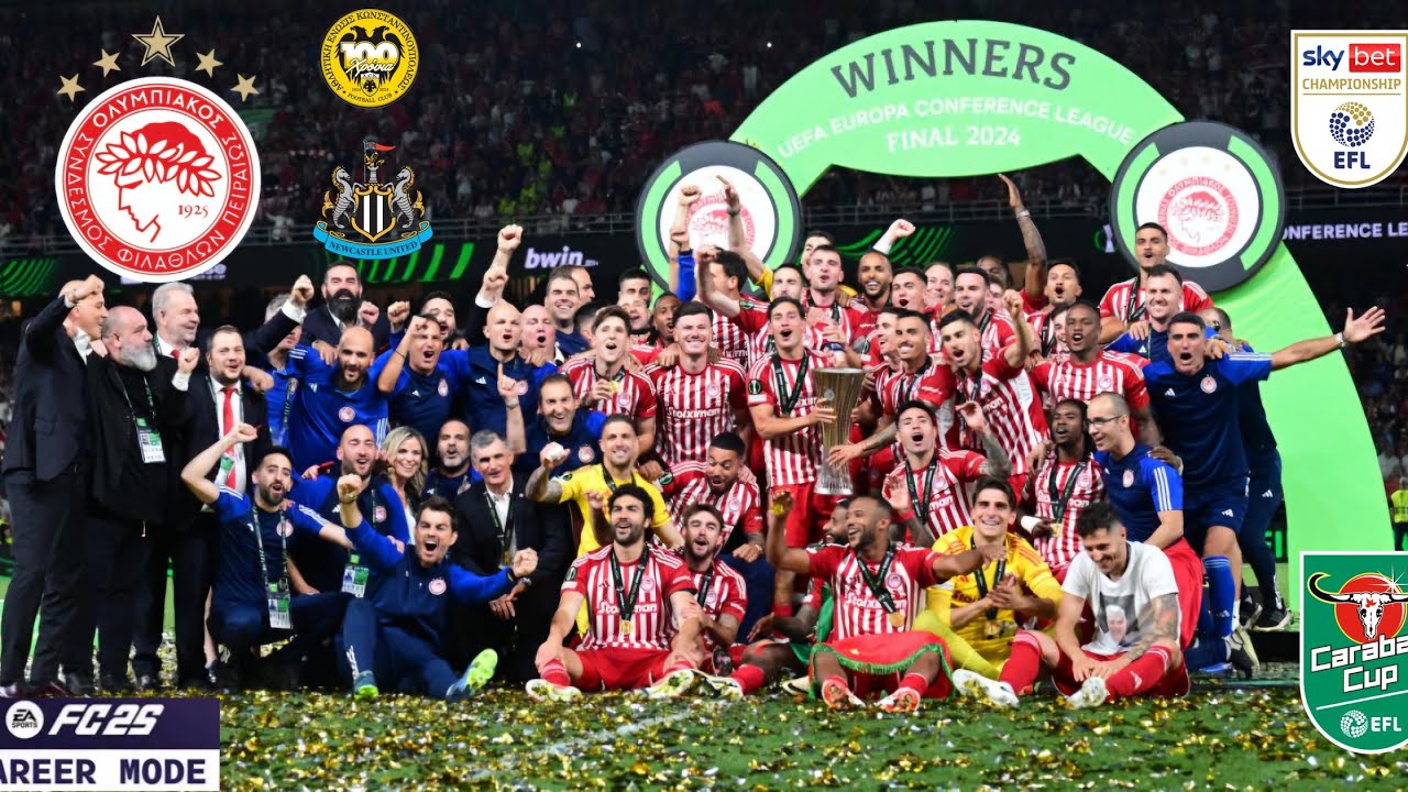 ΚΑΡΑΜΠΑΟ ΜΕ ΝΙΟΎΚΑΣΛ ΚΑΙ ΝΤΕΡΜΠΙ ΜΕ ΑΕΚ - FC25 (career mode Olympiacos ...