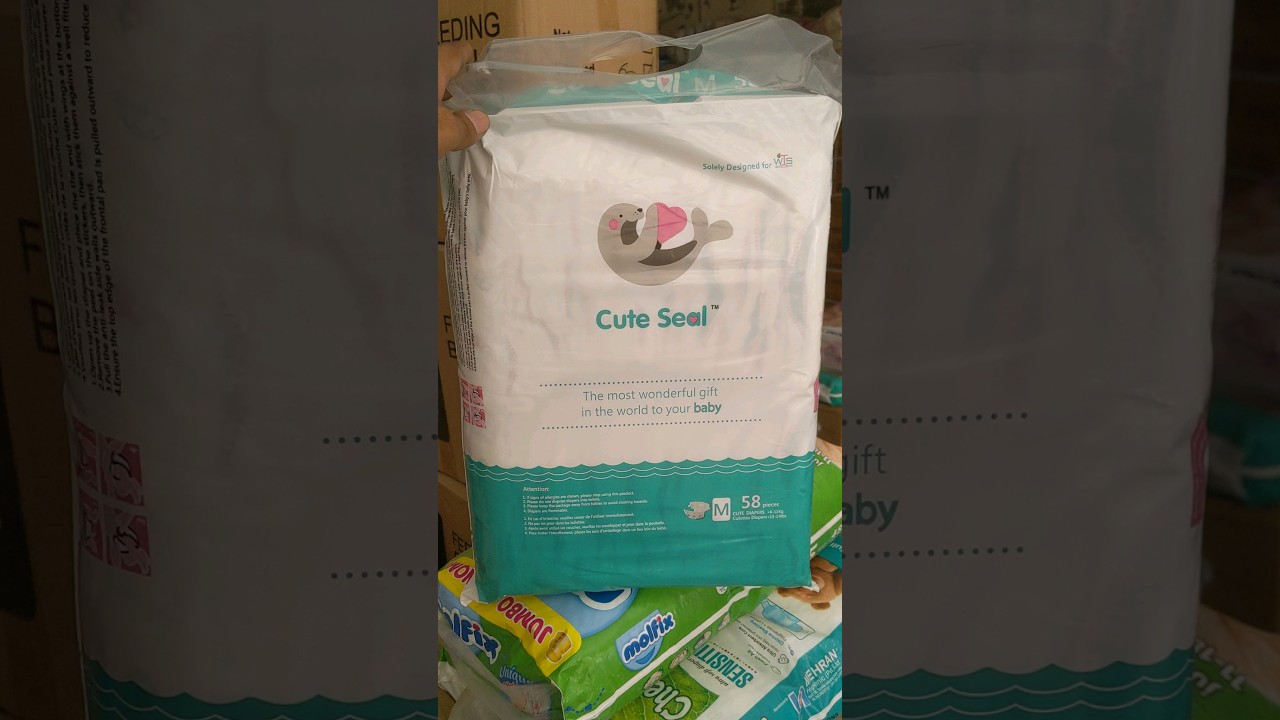Cute seal Baby Diaper Canadian Brand made in Pakistan - YouTube