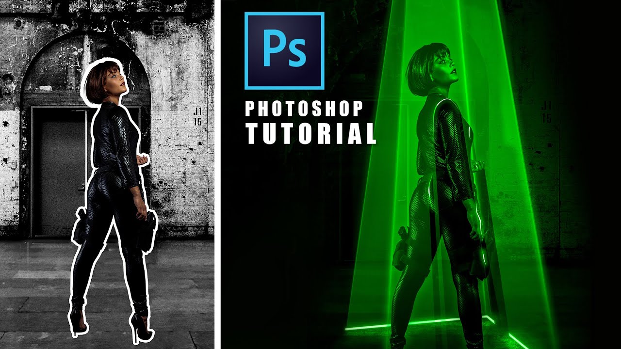 Creating LASER ART in PHOTOSHOP | Speed Art | Hyzer Ali - YouTube