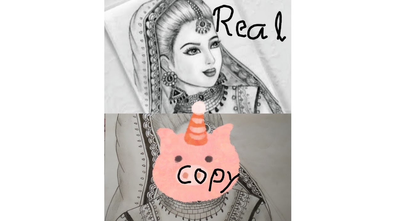 Real sketch and my sketch - YouTube
