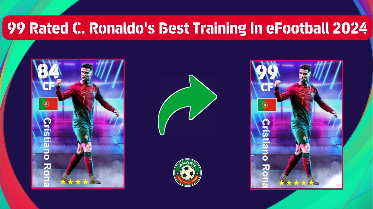 99 Rated Highlight Cristiano Ronaldo's Best Training In eFootball 2024 ...