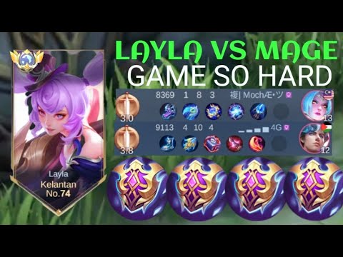 LAYLA VS KARINA BUILD ONE SHOT ENEMY DELETE! GAME SO HARD | build top 1 ...