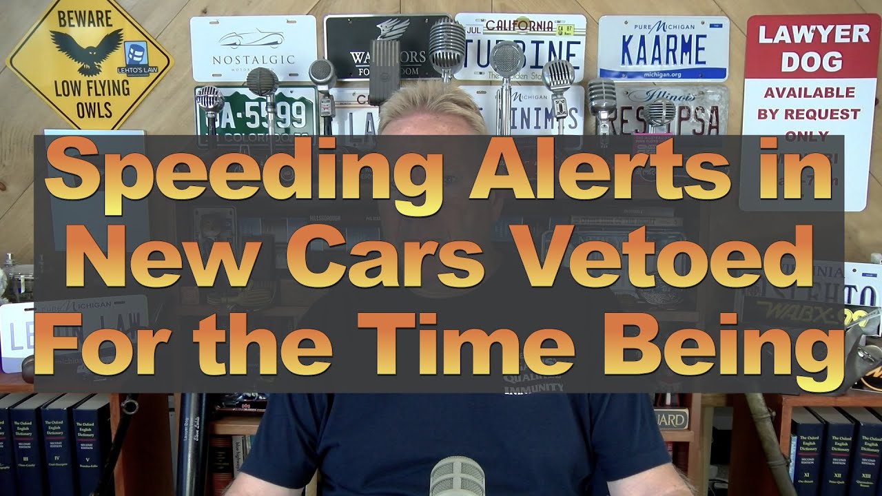 Speeding Alerts in New Cars Vetoed For the Time Being - YouTube