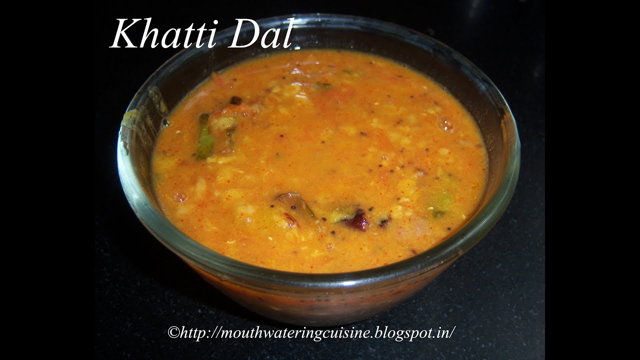 Khatti Dal -- How to make Khatti Dal - YouTube