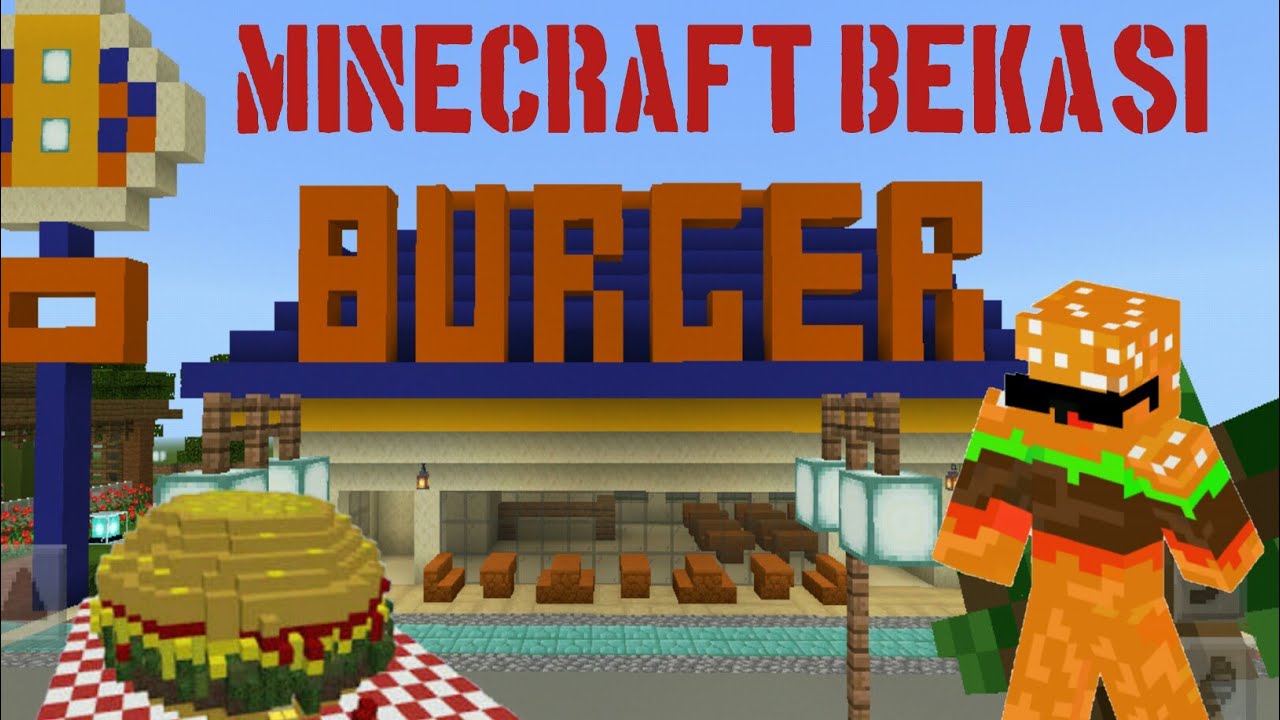 HOW TO BUILD BURGERCAFE #MINECRAFTTUTORIAL - YouTube