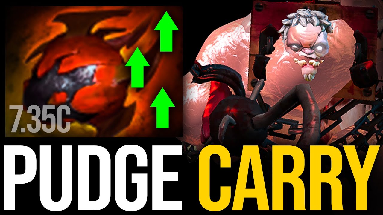 How Strong Is Pudge As A Carry In Patch 7.35c!? | Pudge Official - YouTube