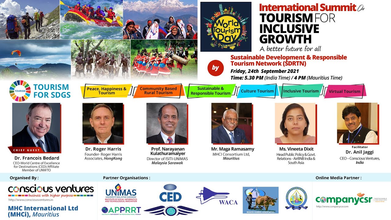 International Summit on "Tourism for Inclusive Growth" - YouTube