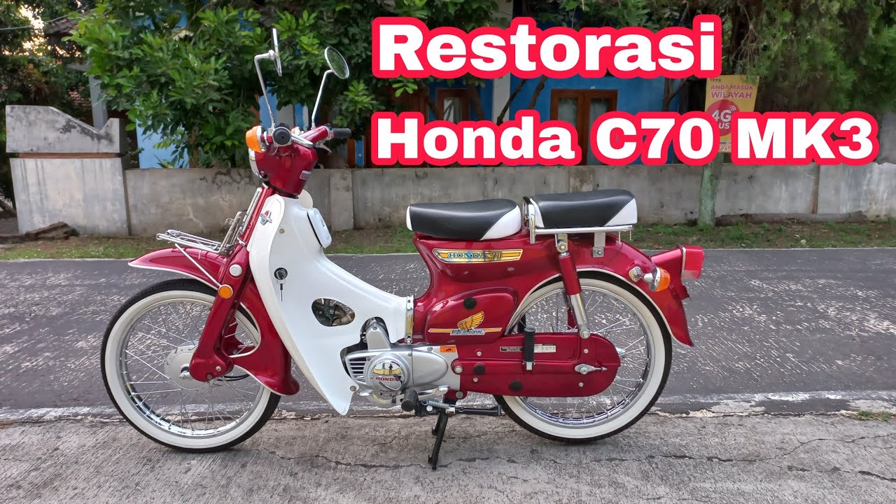 motor honda klasik | honda 70 | review c70 original | restorasi ...