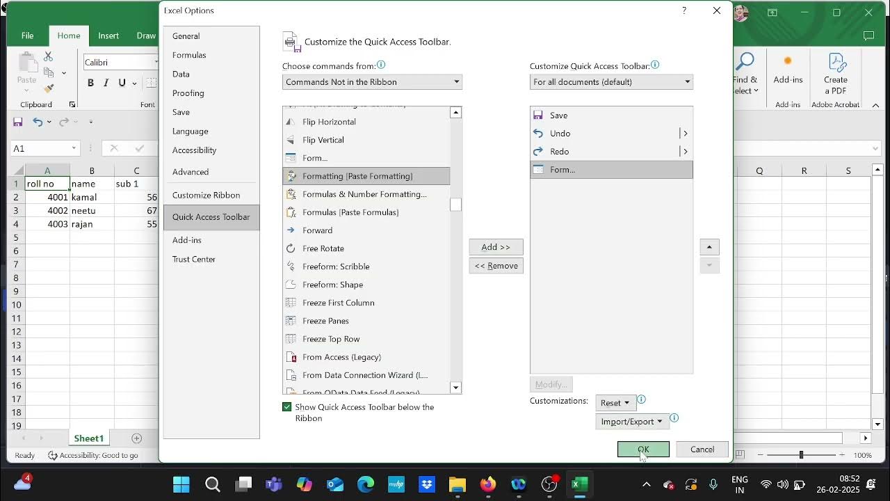 MS- Excel Video 1 :Data Entry forms for Beginners - YouTube