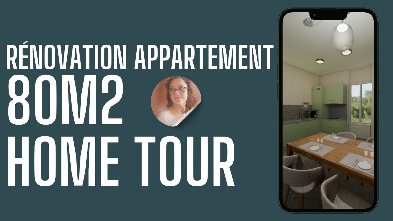 Home tour : rénovation d'appartement de 80m2 avec 3 chambres - YouTube
