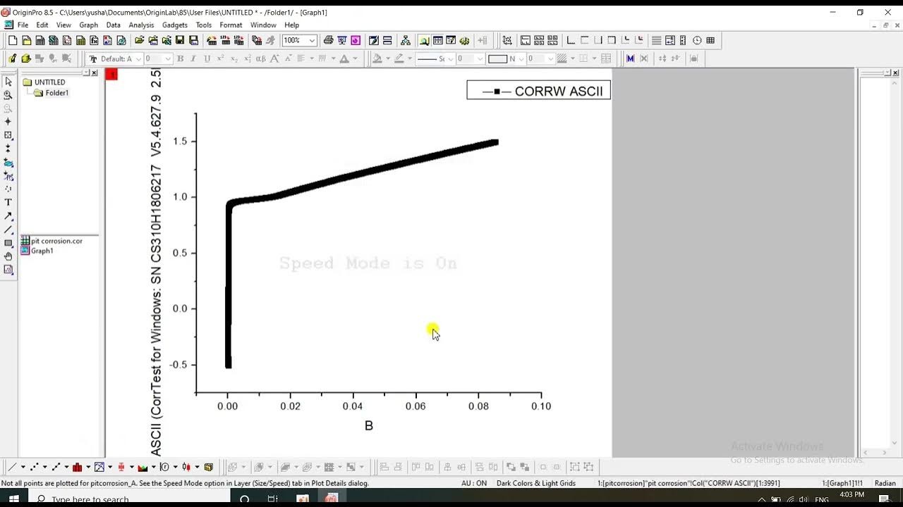 Tafel data import to Origin for graphing - YouTube