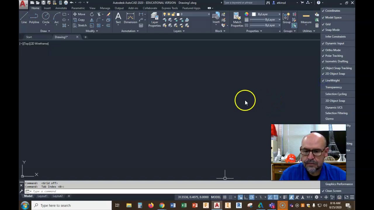 Basic Set-up for AutoCAD - YouTube