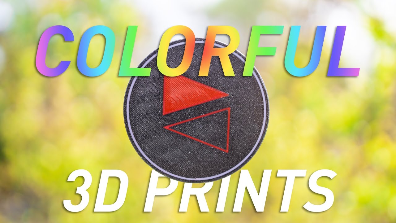 COLORFUL 3D Prints Using a SINGLE Extruder! - YouTube