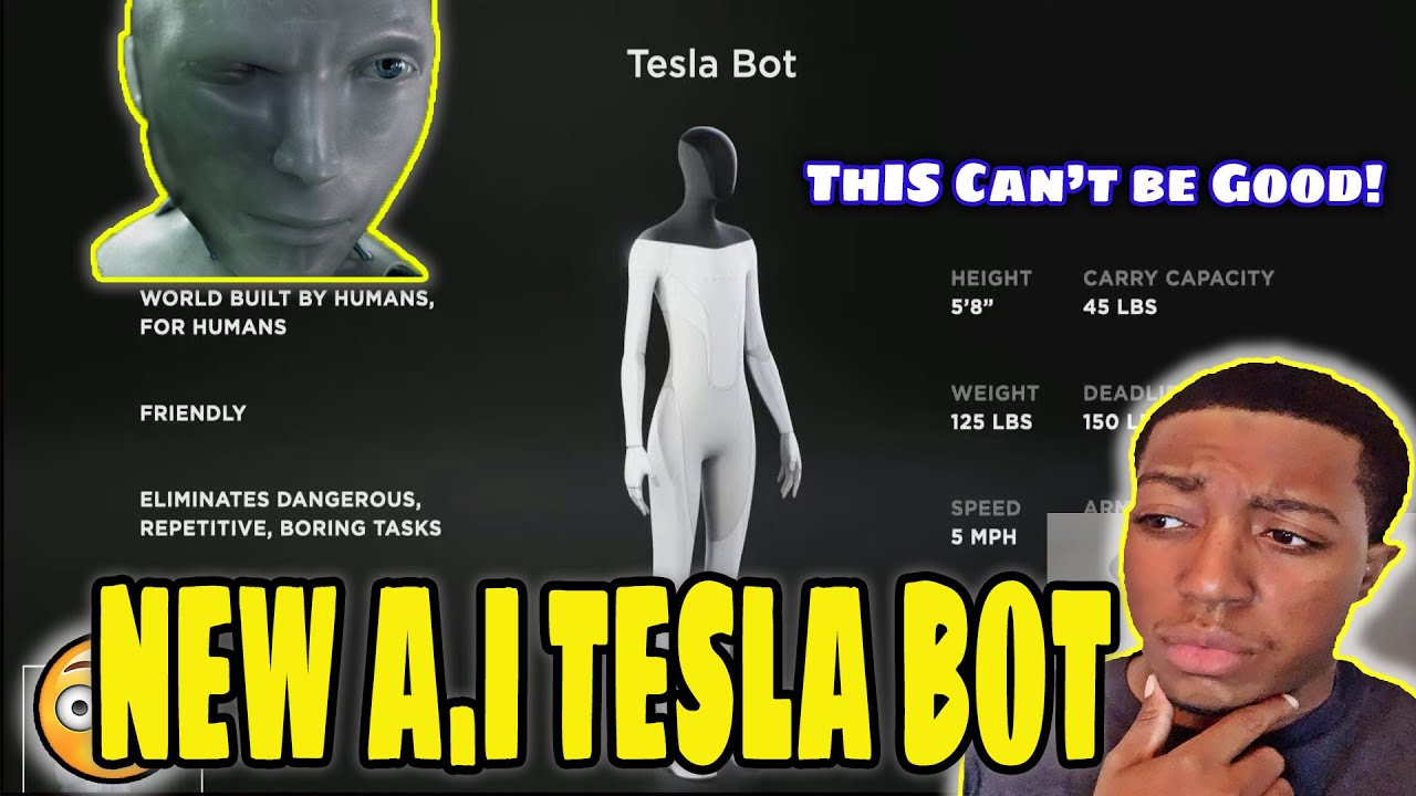 Elon Musk creates (Tesla Bot) the future of A.I #iRobot REACTION - YouTube