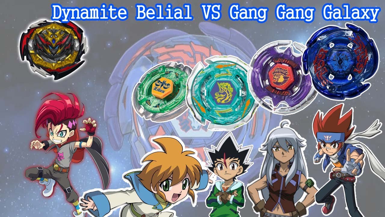 Dynamite Belial VS GanGan Galaxy 다이너마이트 벨리알 VS 강강갤럭시 베이블레이드 버스트 DB ...