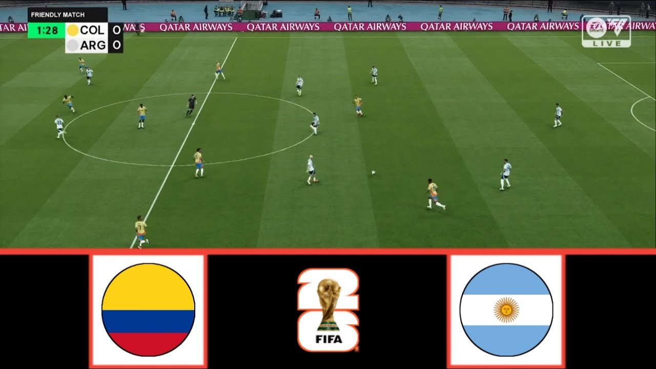 COLOMBIA VS ARGENTINA | WCQ SOUTH AMERICA 2026 | FOOTBALL LIFE 2024 ...
