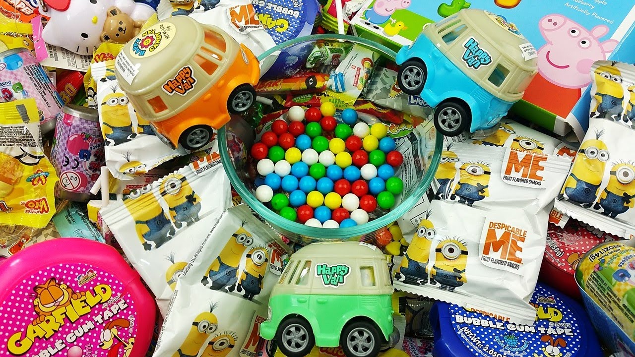 Driving in My Car Nursery Rhyme with A lot of Candy Learn Colors with ...