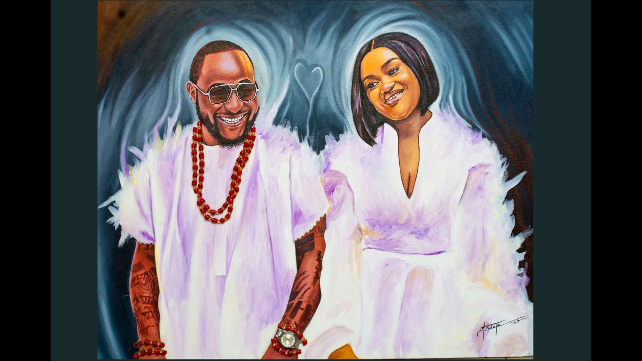 Davido Art Work Why I Draw David and Sheriff Delta State Governor - YouTube
