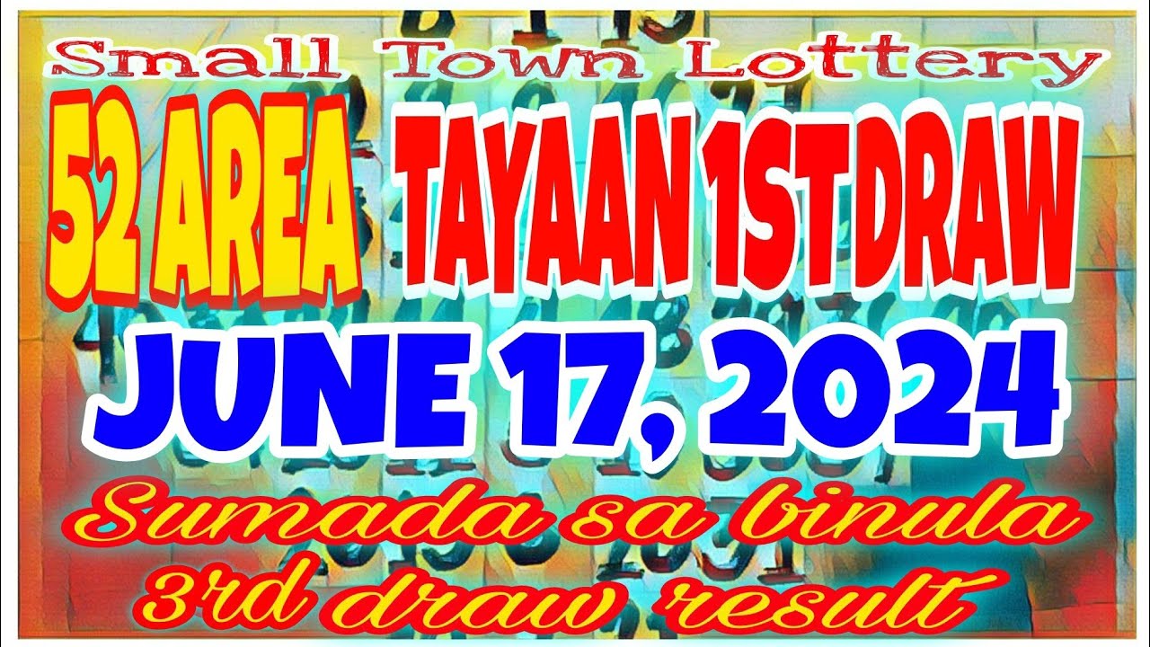TAYAAN 1ST DRAW/ JUNE 17, 2024. - YouTube