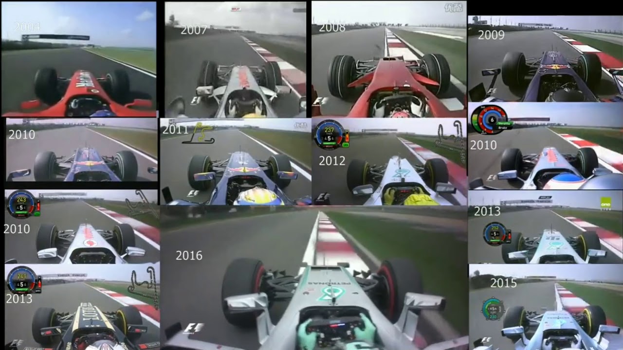 F1 Chinese GP | Onboard Pole Laps Compared - YouTube