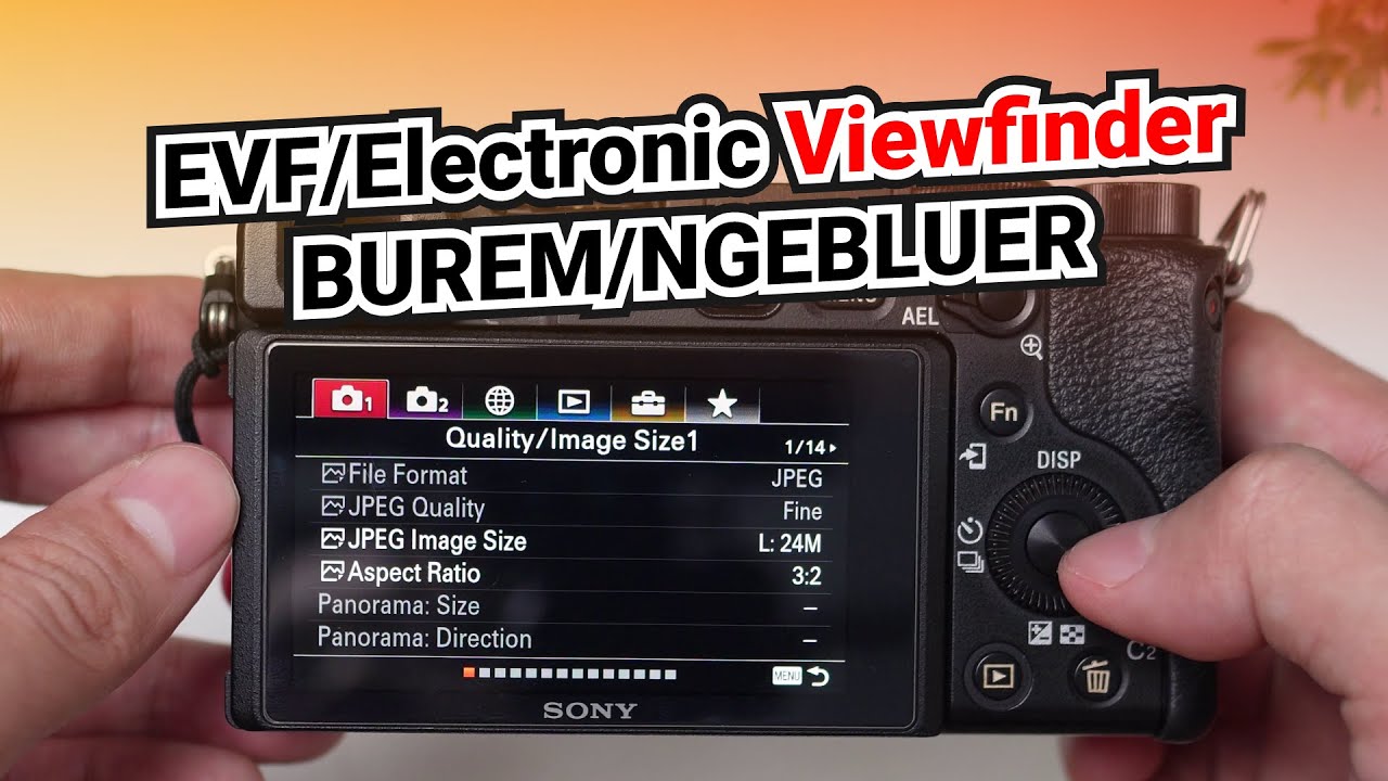 Cara Mengatasi EVF(Electronic viewfinder) Blur Buram - Kamera Sony ...
