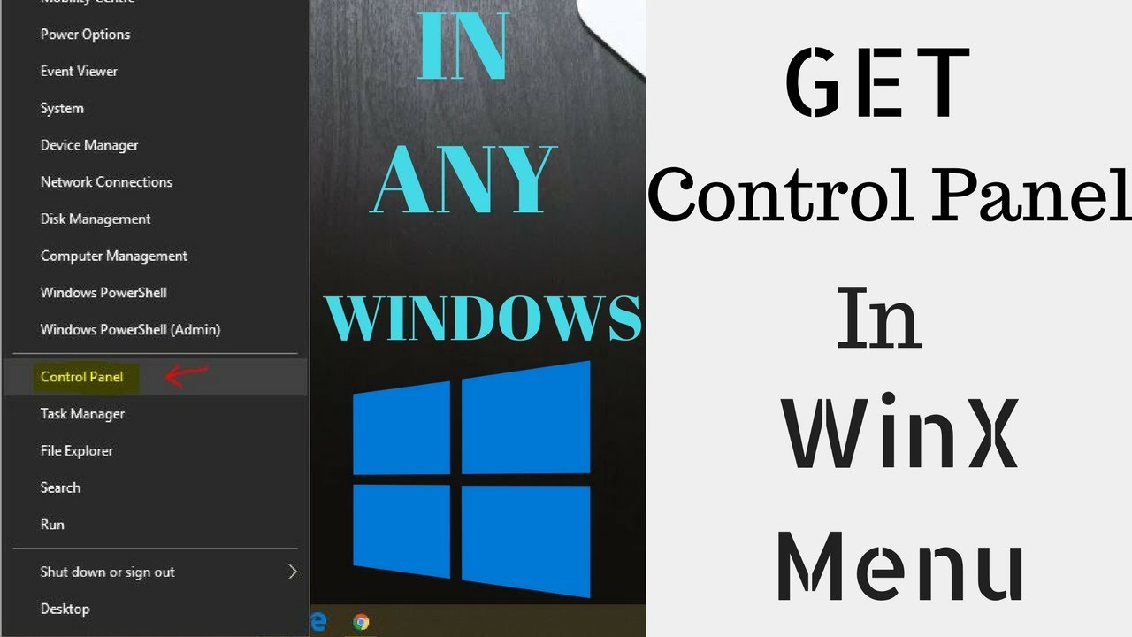 How To Get Control Panel Back In WinX Menu After Windows 10 Update how-to-get-control-panel-back-in-winx-menu-after-windows-10-update