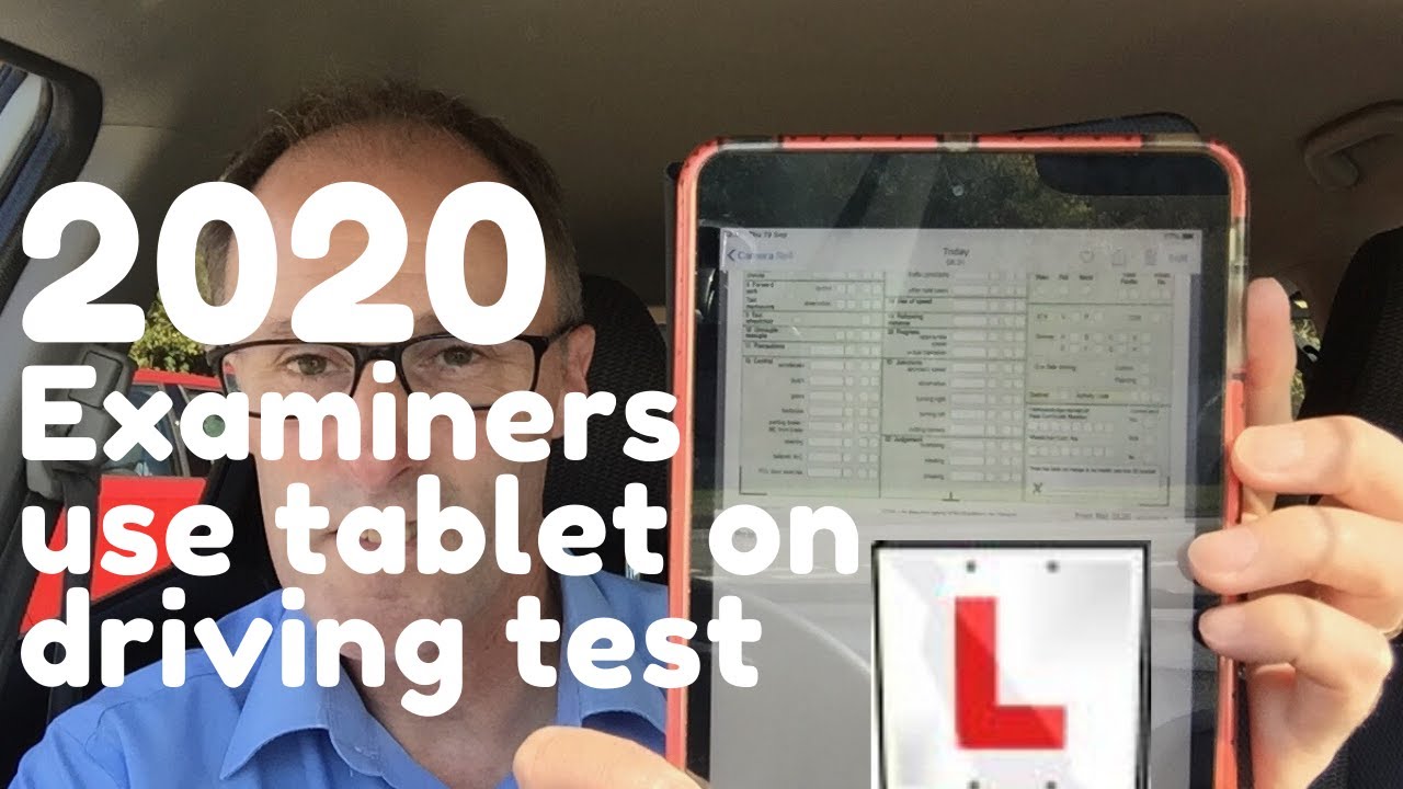 DRIVING TEST BEING MARKED ON TABLET. Electronic marking sheet - YouTube