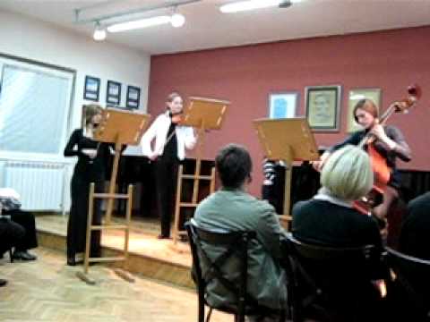 Teleman-Sonata C-dur chamber ensemble Four Roses Belgrade dec 22-2010.avi