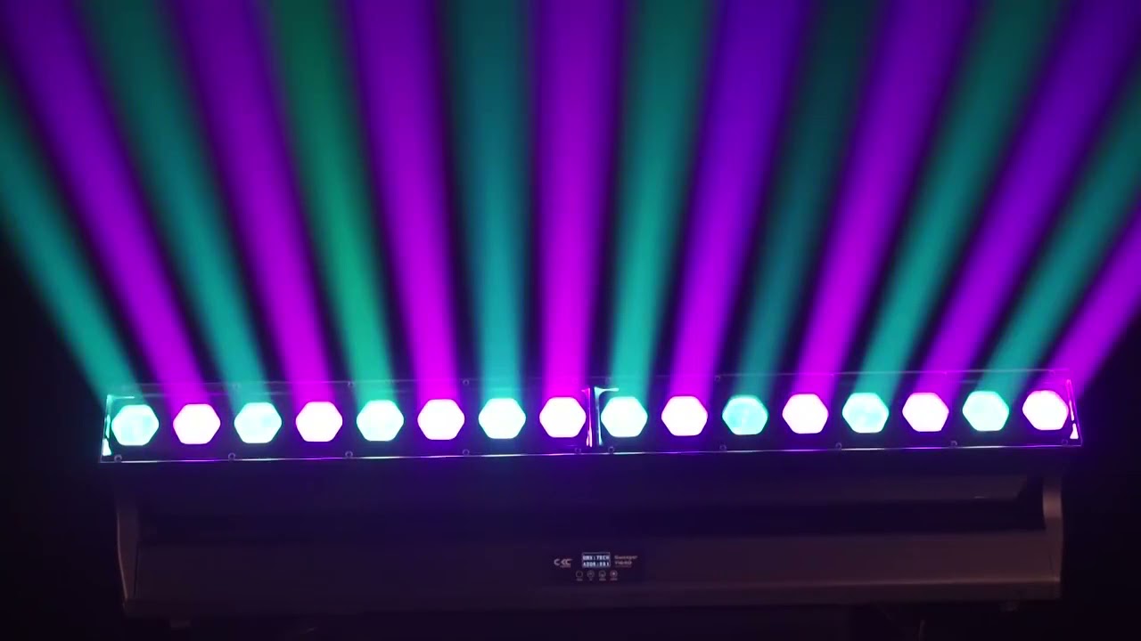 MOVING TILT BAR 16 × 40W RGBW LED Y1640 - YouTube