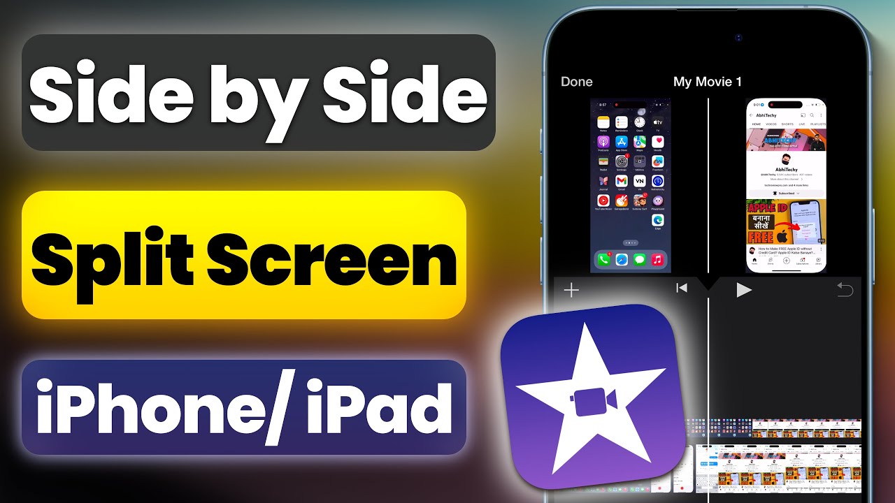 How to Put Two Videos into One Screen on iPhone FREE? Put Two Video ...