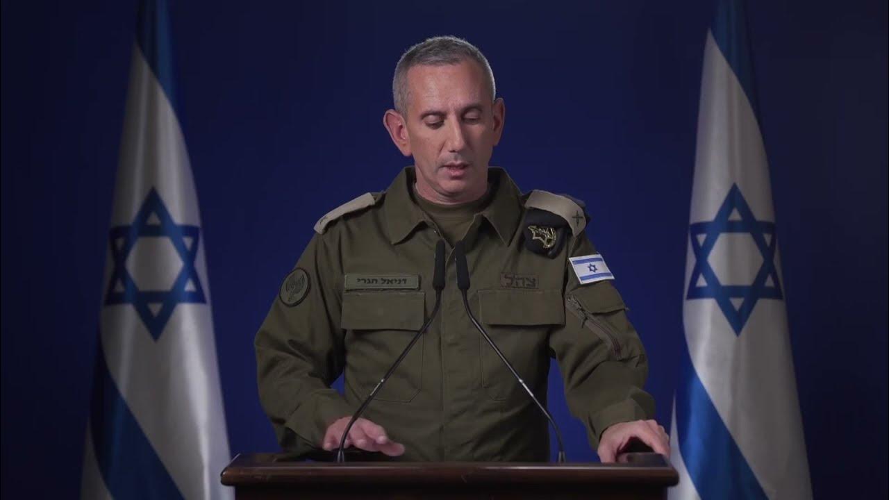 IDF Spokesperson RAdm. Daniel Hagari updates on recovering hostage ...