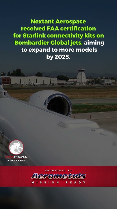 Nextant Aerospace Secures FAA Approval for Starlink Installation Kits - YouTube