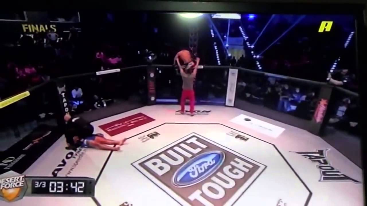 Чудовищный нокаут на Desert Force MMA Finale - YouTube