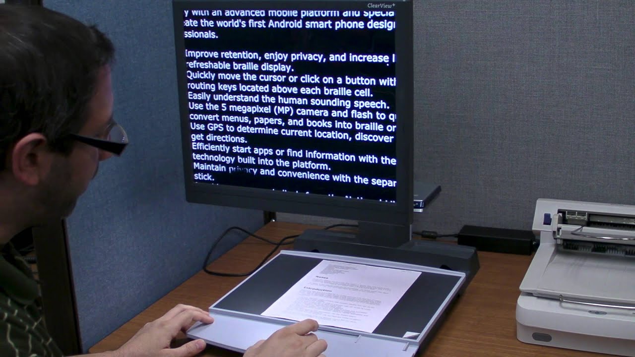 05 Optelec Clearview CCTV - YouTube