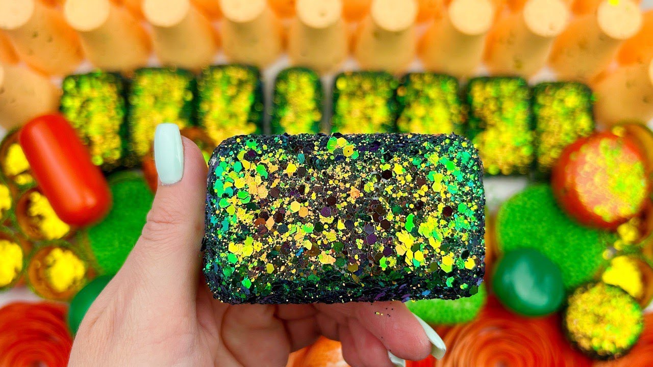 ASMR SOAP★Compilation set★Crushing soap★Cutting soap cubes★FOAM&GLITTER ...
